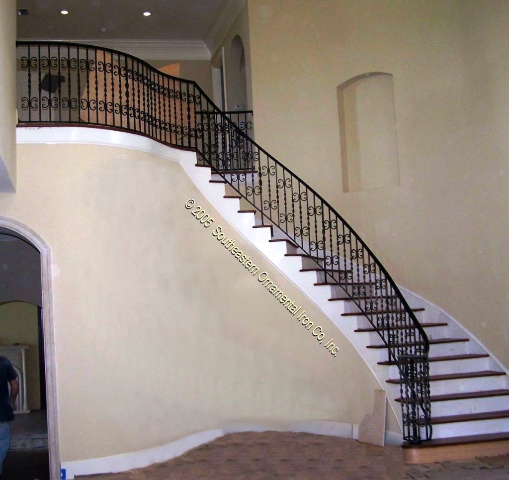 Wrought Iron Stair Railing – Southeastern Ornamental Iron Works
